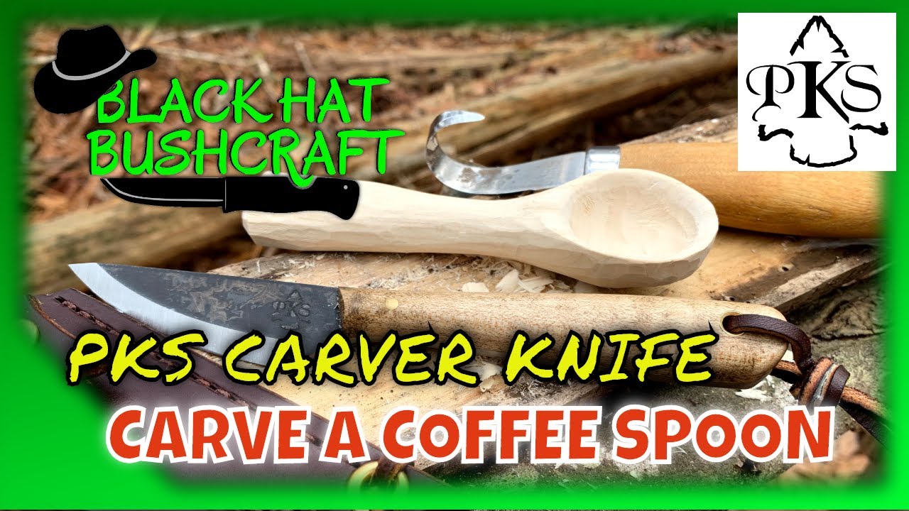 PKS Camp Companion Knife: Carving a Coffee Spoon (Pathfinder Knife Shop ...
