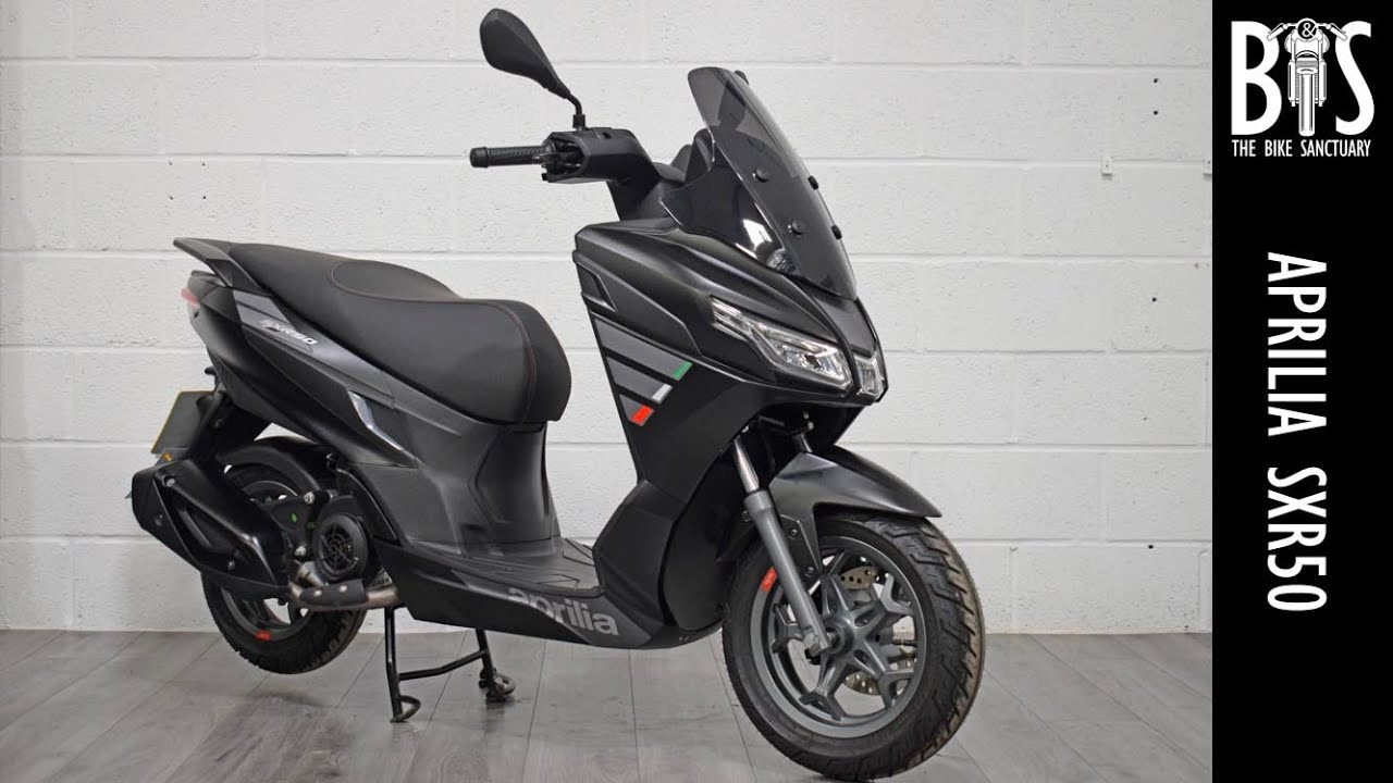 2023 Aprilia SXR50 Learner Legal Scooter For Sale 50cc Used Bike - YouTube