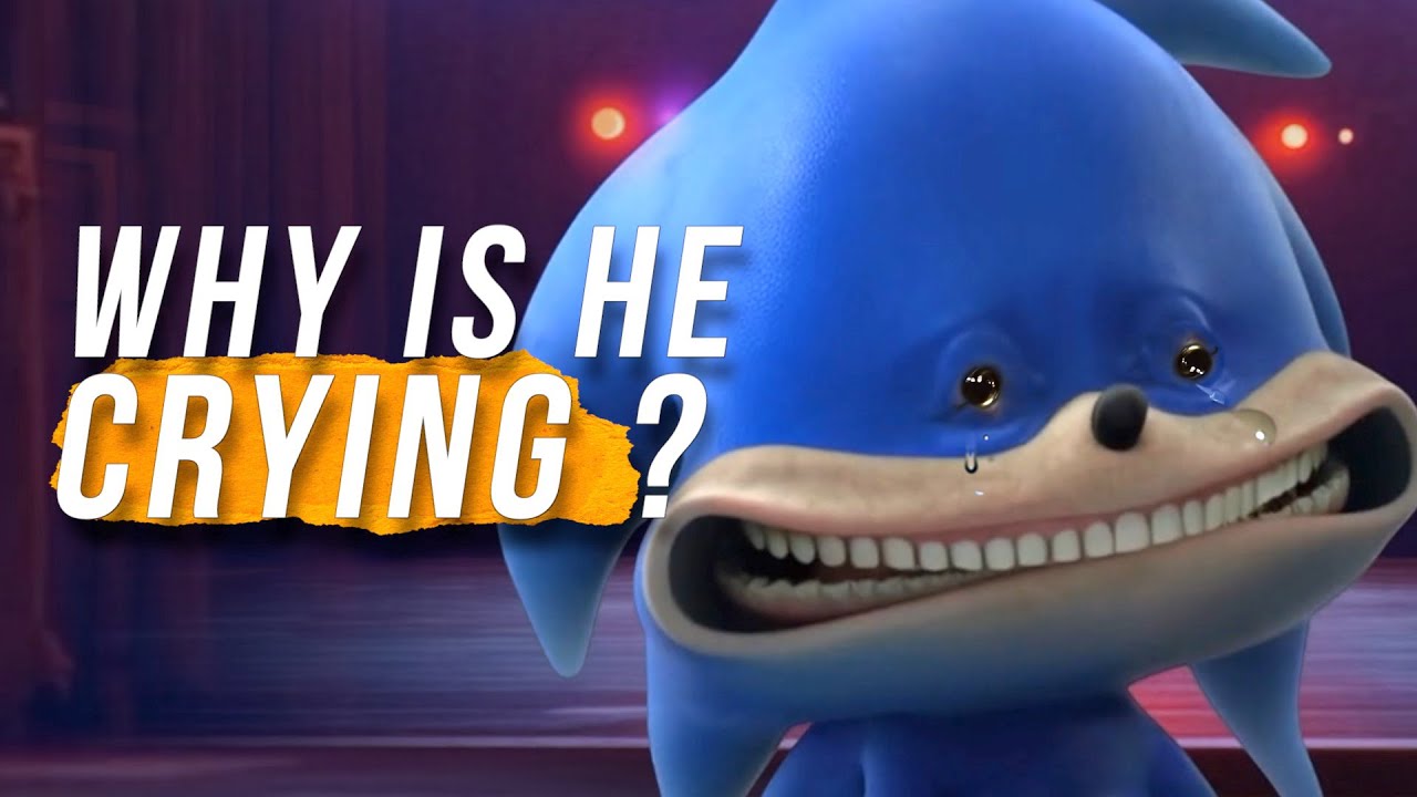 We made SUPER SONIC SHIN cry ! REAL LIFE Sad Origin Story. - YouTube