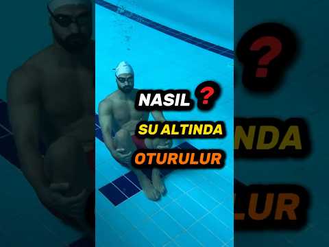 Nasıl su altında oturulur? #yüzme #yüzmeteknikleri #yüzmedersi #yüzmek