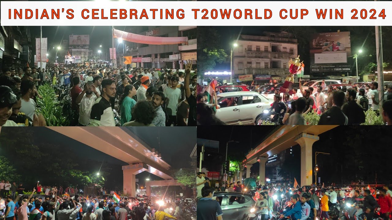 T20 World Cup Wining Celebration By Cricket Fans In Pune , India Wining ...