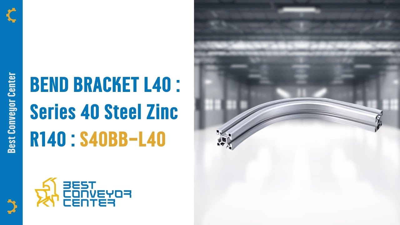 BEND BRACKET L40 : Series 40 Steel Zinc R140 : S40BB-L40 - YouTube