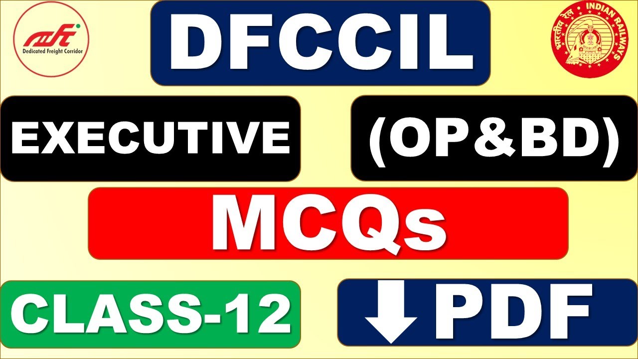 DFCCIL ECONOMICS CLASS-12:- DFCCIL QUESTION ANSWERS || DFCCIL ...