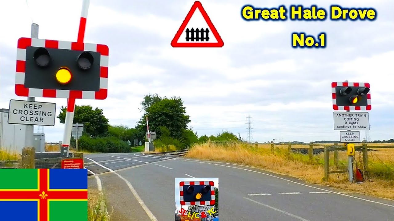 Great Hale Drove Number One Level Crossing, Lincolnshire - YouTube