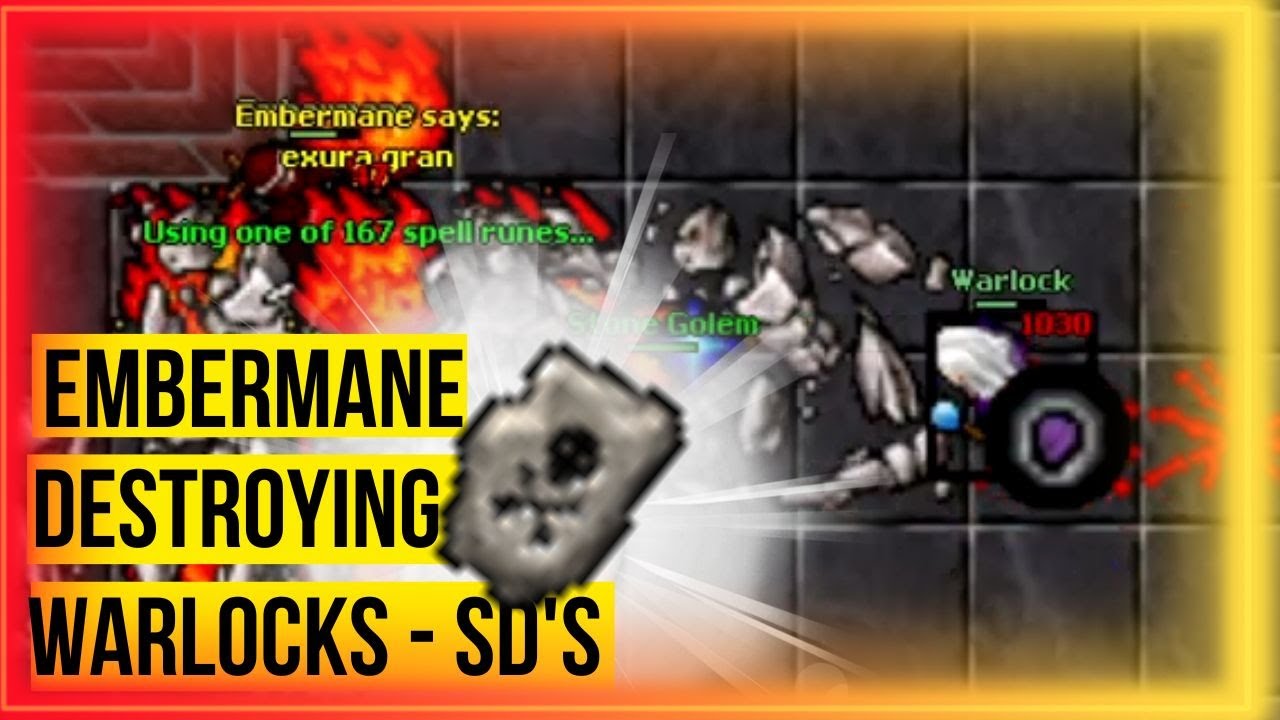 Tibia Retro - SD's where INSANE ! MS LVL 200+ hunting Warlock [ RARE ...