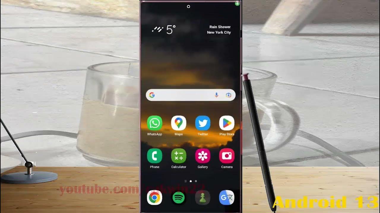 Samsung Galaxy S23 Ultra : How to set swipe gesture navigation to swipe from side and bottom ...