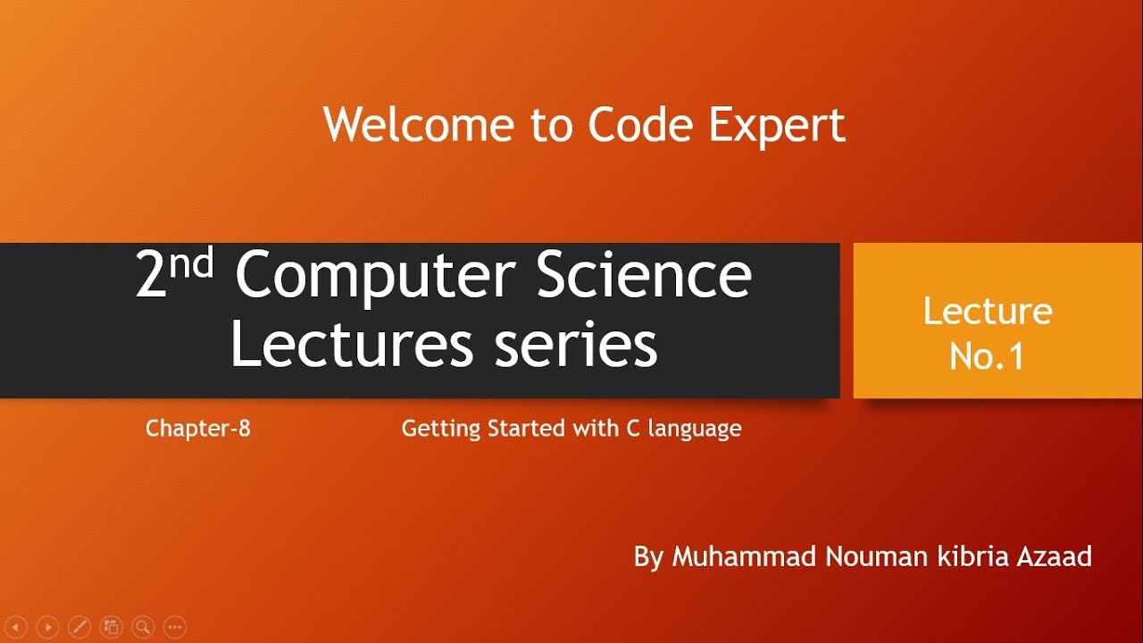 Lecture 1 Getting Started With C Language In Urdu YouTube Lecture 1 Getting Started With C Language In Urdu YouTube