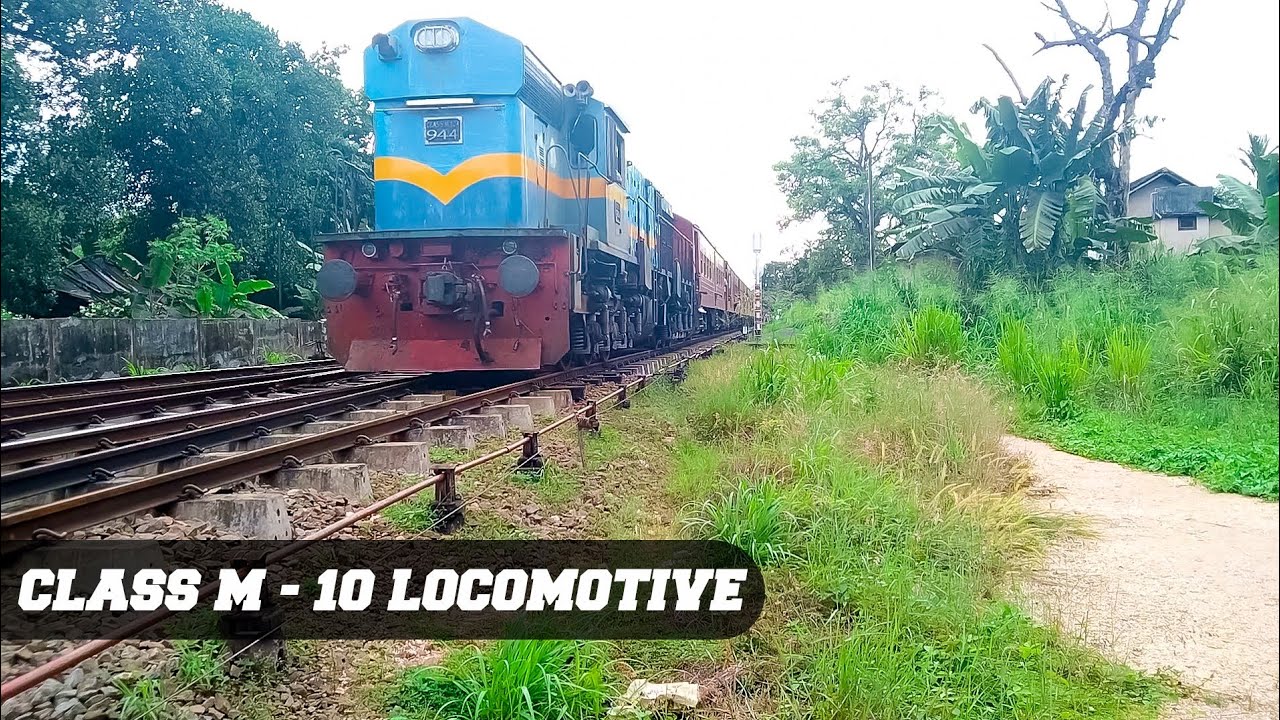 Class M 10 indian Locomotive in Sri lankan Railway - YouTube