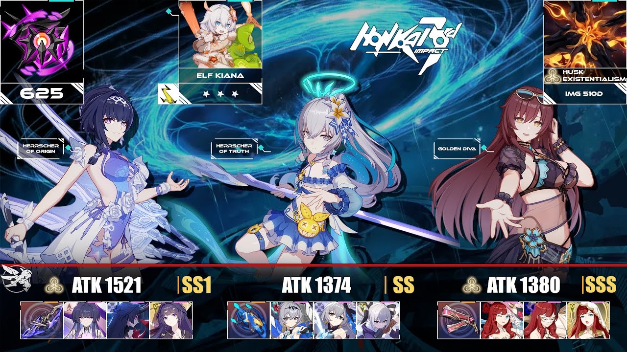 Honkai Impact 3rd 510D - Existentialism 625 Pts : HoO (SS1) | HoTr (SS0 ...