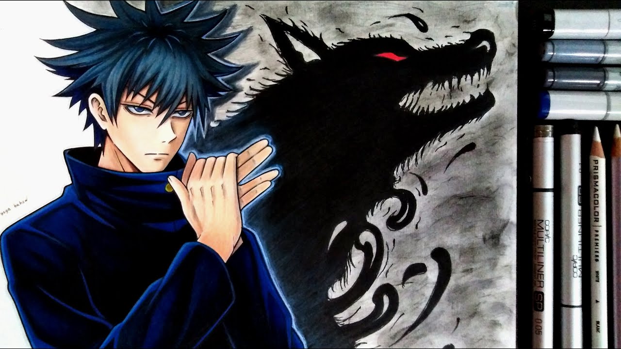 Fushiguro Megumi / Jujutsu Kaisen / Drawing - YouTube