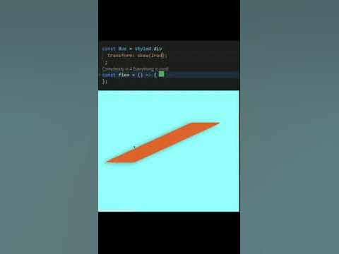 Skew in CSS transform #Shorts - YouTube