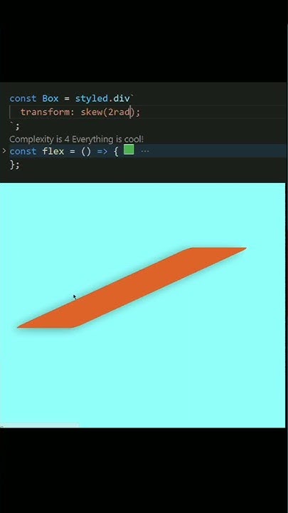 Skew in CSS transform #Shorts - YouTube
