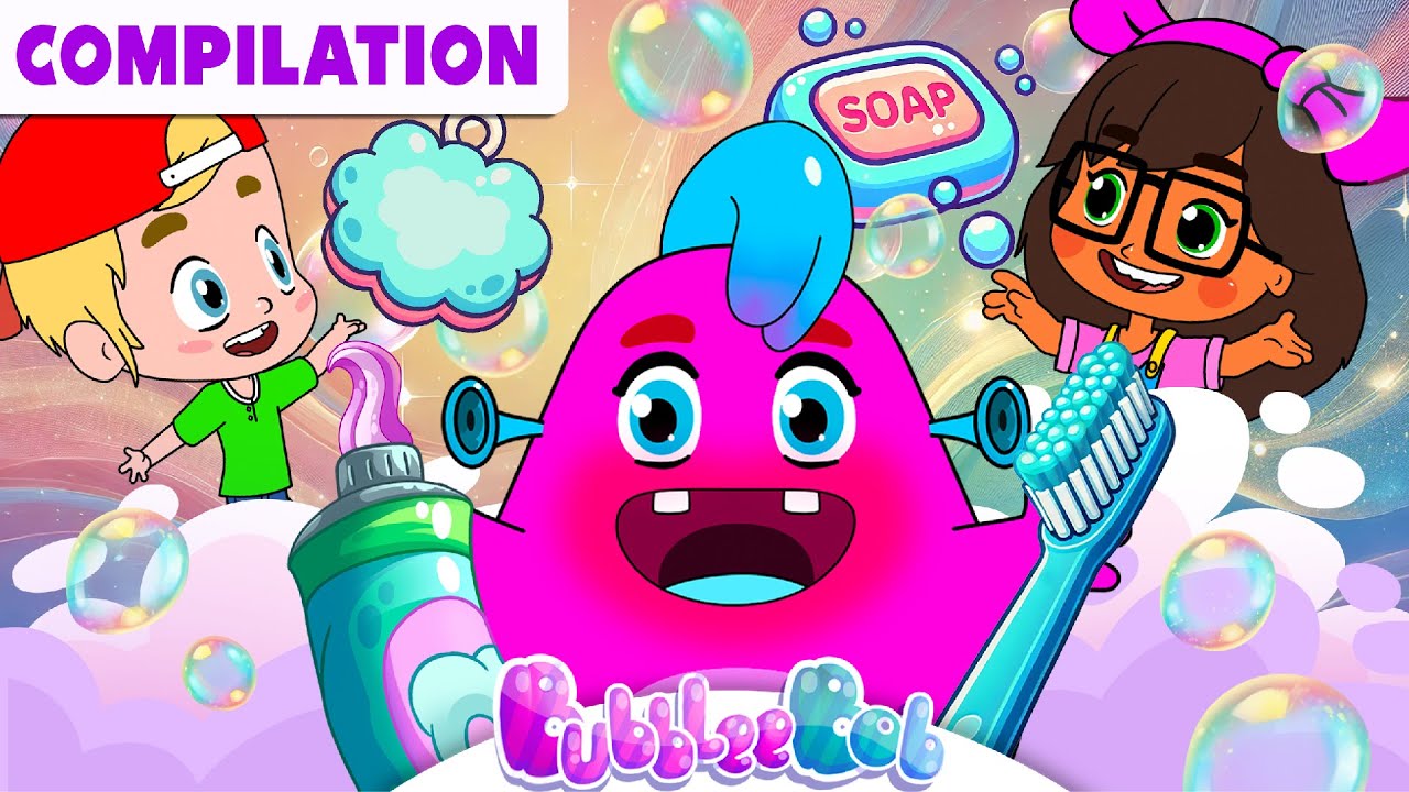 Sing & Stay Clean! Fun Hygiene Cartoon Collection with BubbleeBob - YouTube