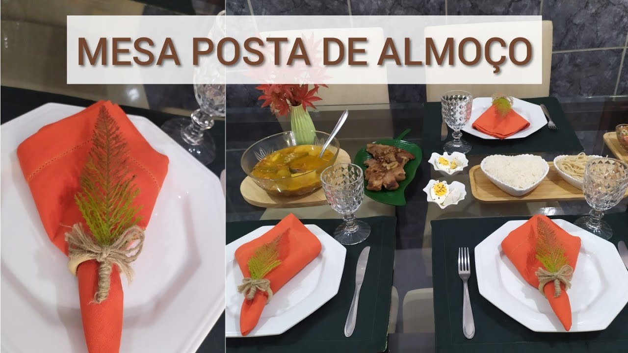 Mesa posta de almoço / OUTONO 2024 🍂 - YouTube