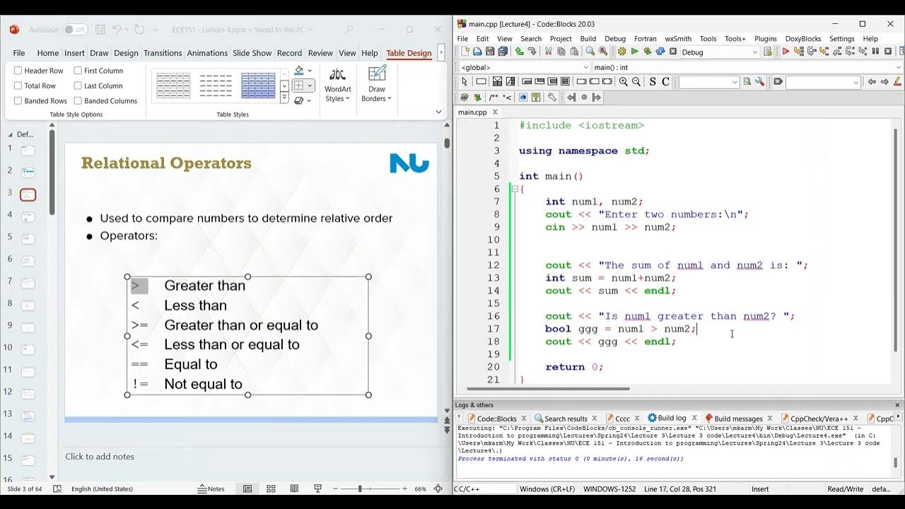 NU ECE 151 - Introduction to Programming - Lecture 4 Part I - YouTube