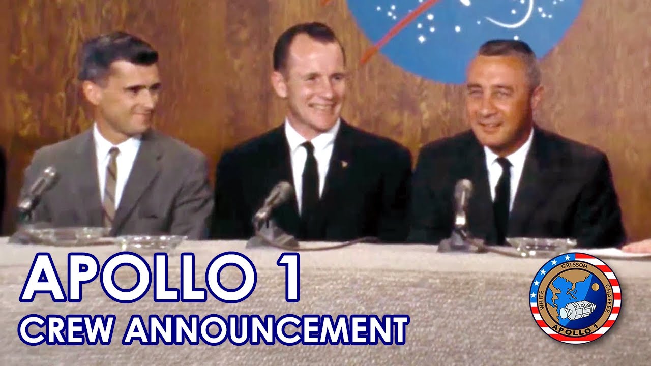 Apollo 1 Crew Announcement - Complete, two camera edit - March 1966 ...