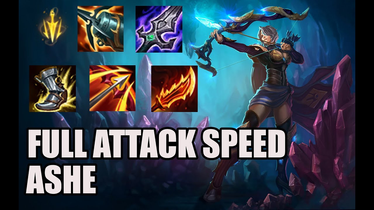 Full Attack Speed Ashe with Lethal Tempo | ARAM | League of Legends ...