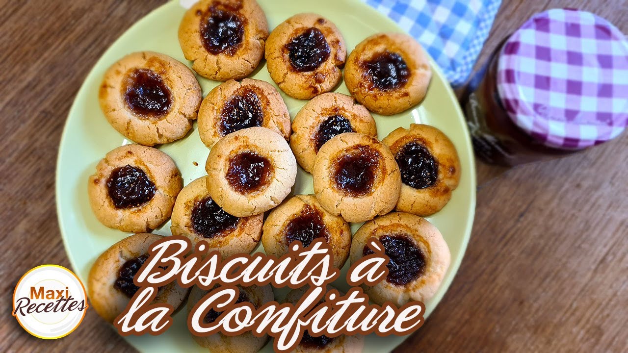 Biscuits à la Confiture - Recette Facile et Rapide - YouTube