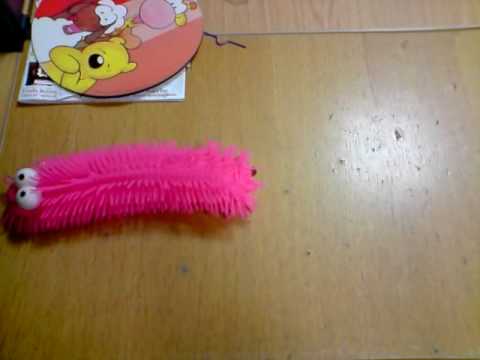 Wilbur the pink squidgy worm at work - YouTube