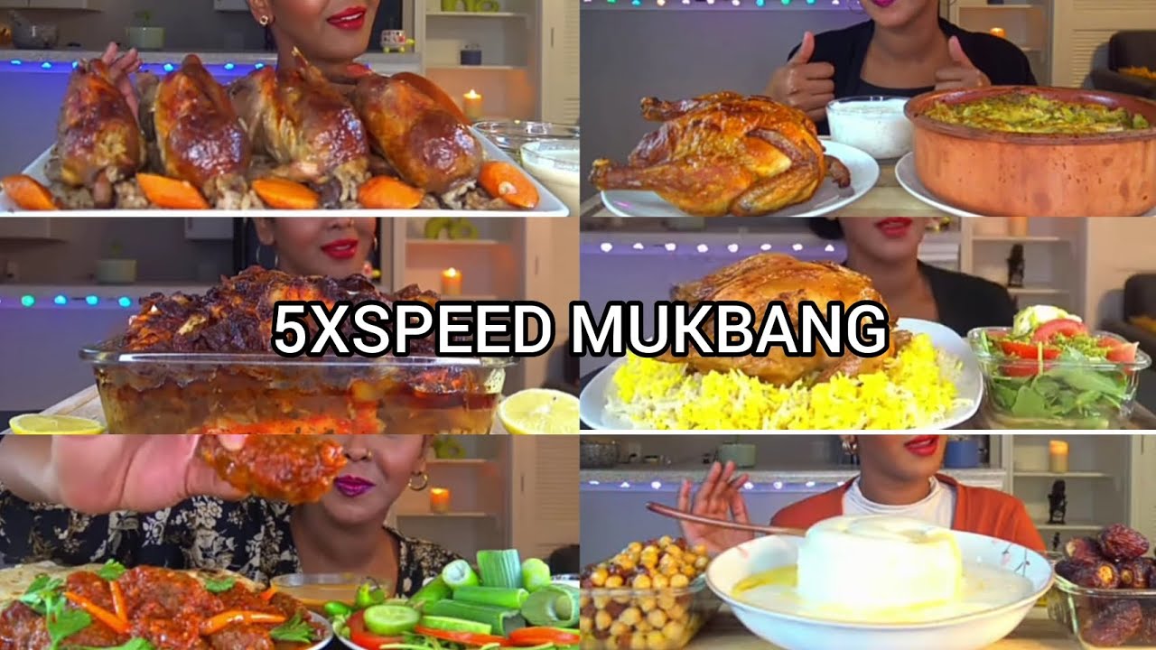 BEST FOOD EATING COMPILATION ASMR | 5XSPEED EATING MUKBANG SOUNDS ...
