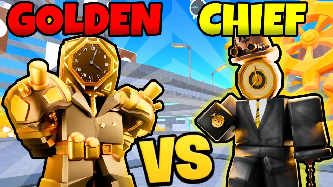 GOLDEN FUTURE LARGE CLOCKMAN VS CHIEF CLOCKMAN! (Toilet Tower Defense! - YouTube
