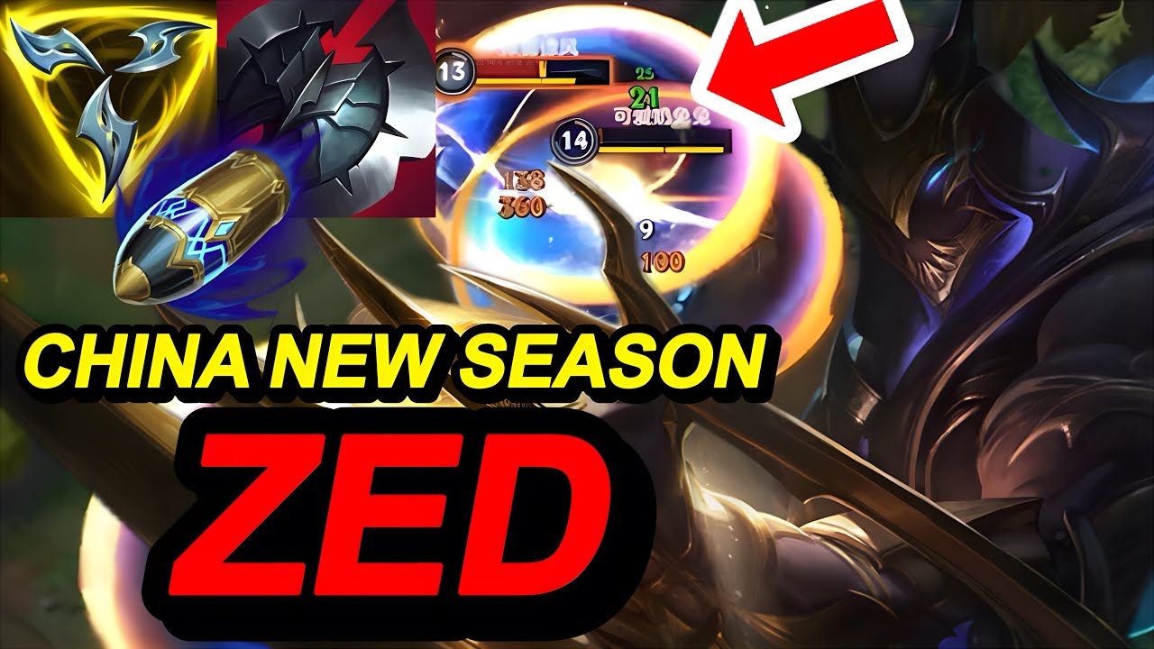 Wild Rift China Zed Jungle - China New Season Rank Gameplay - Build ...