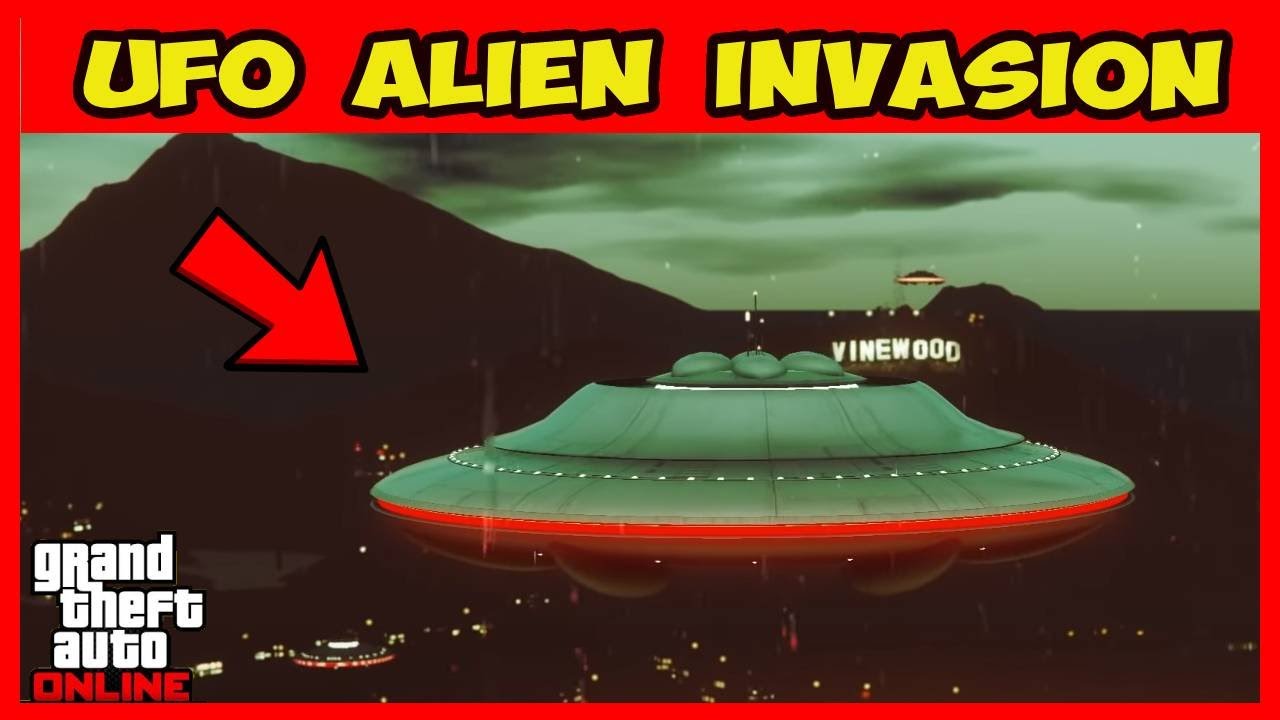 GTA ONLINE UFO INVASION EVENT!! How to activate all Alien UFO in GTA 5 ...