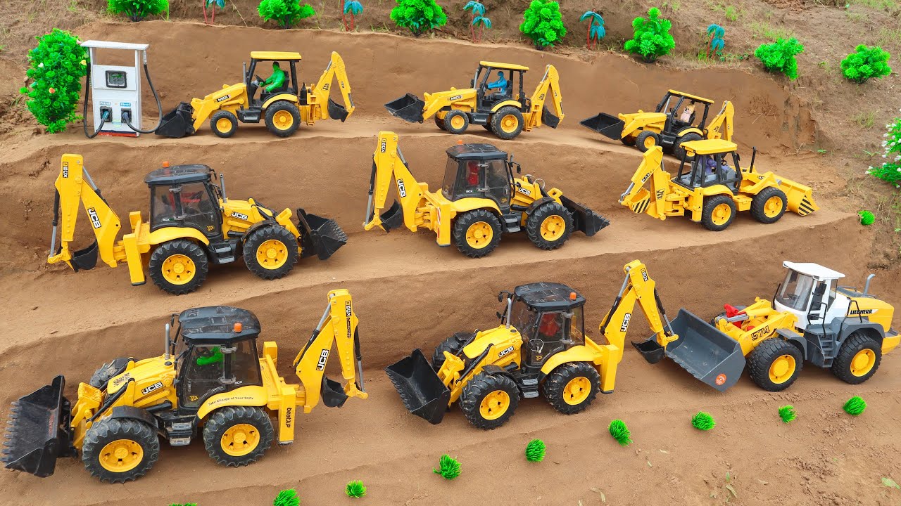 Jcb 3dx backhoe parking video | tractor trolley video | jcb video | jcb ...