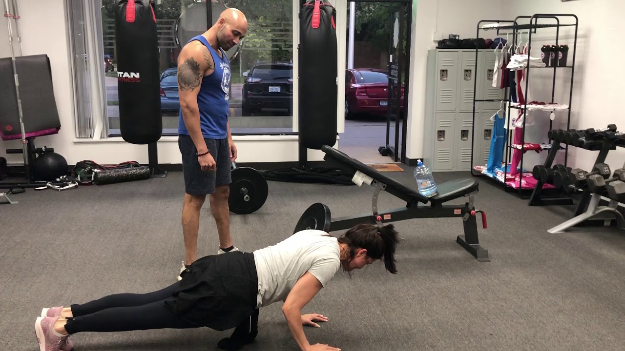 Learning Push Ups 1 - YouTube