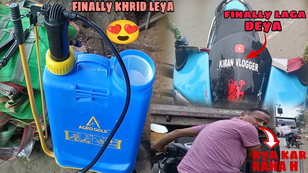 applying channel name and logo on my scooty - YouTube