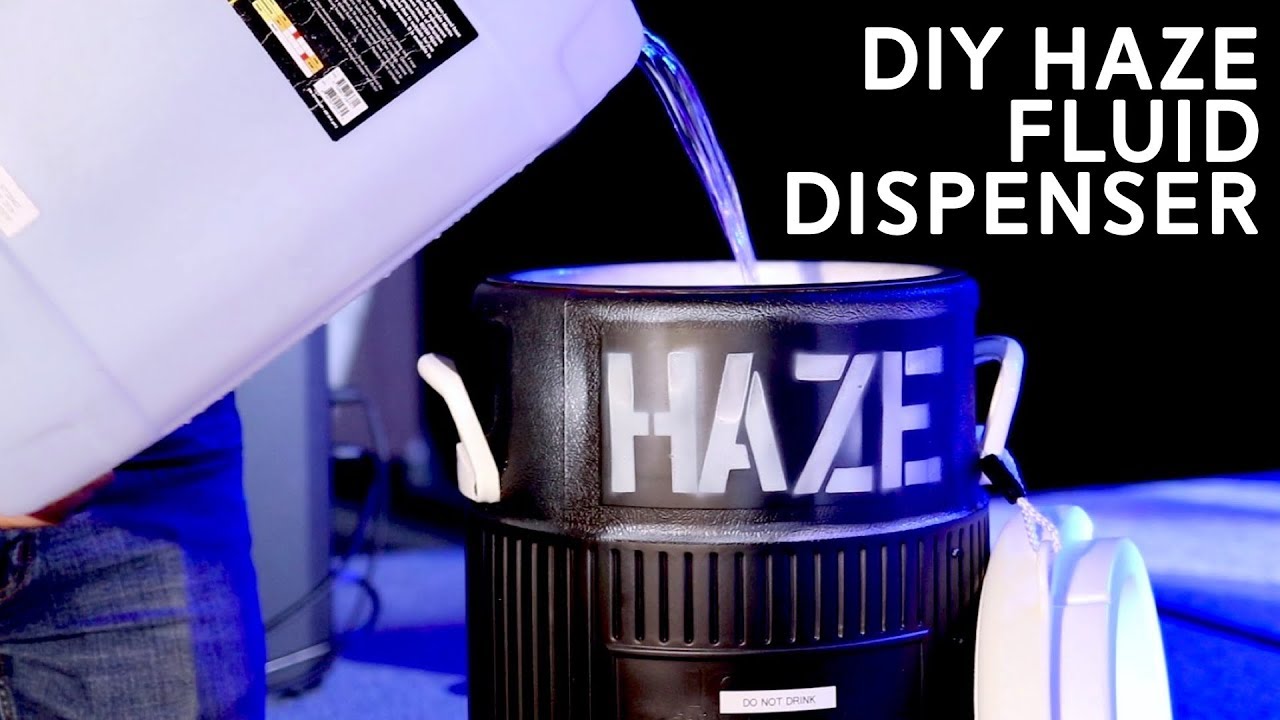DIY Haze Fluid Dispenser | How we Store Our Haze Fluid - YouTube