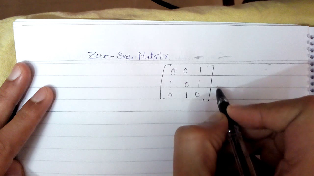 zero one matrix - YouTube