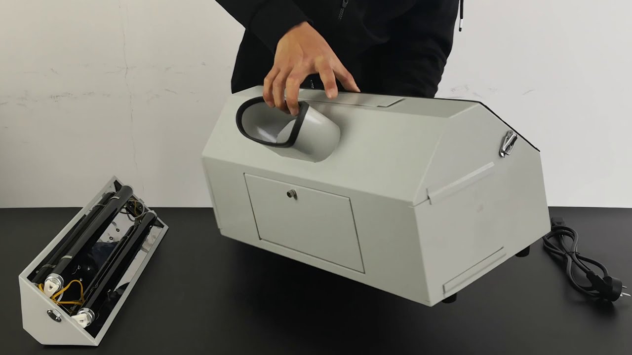 mud logging Oil Fluoroscope UV lamp box from CNPS.NET - YouTube