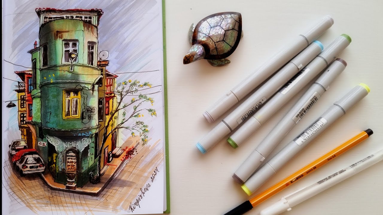 Master Urban Sketcher Shares Top Colored Marker Techniques for Stunning ...