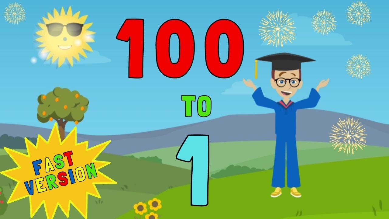 Count from 100 to 1 | Backward Counting | FAST VERSION - YouTube