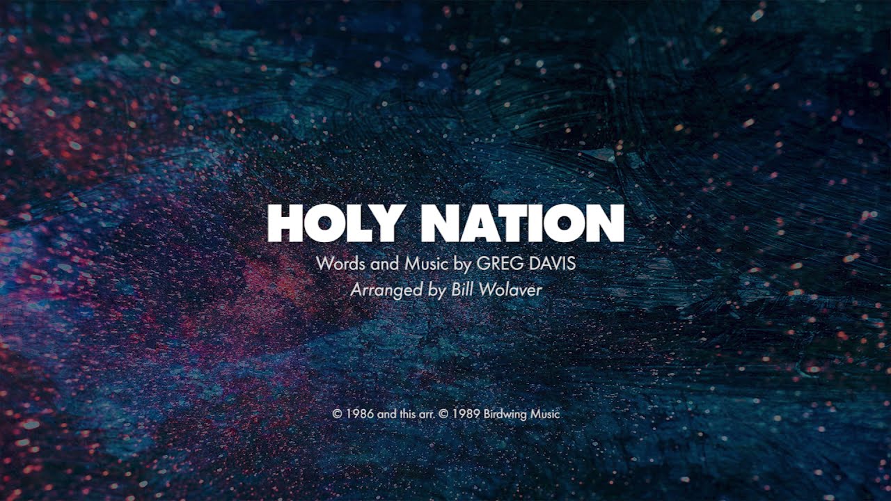 HOLY NATION - SATB (piano track + lyrics) - YouTube