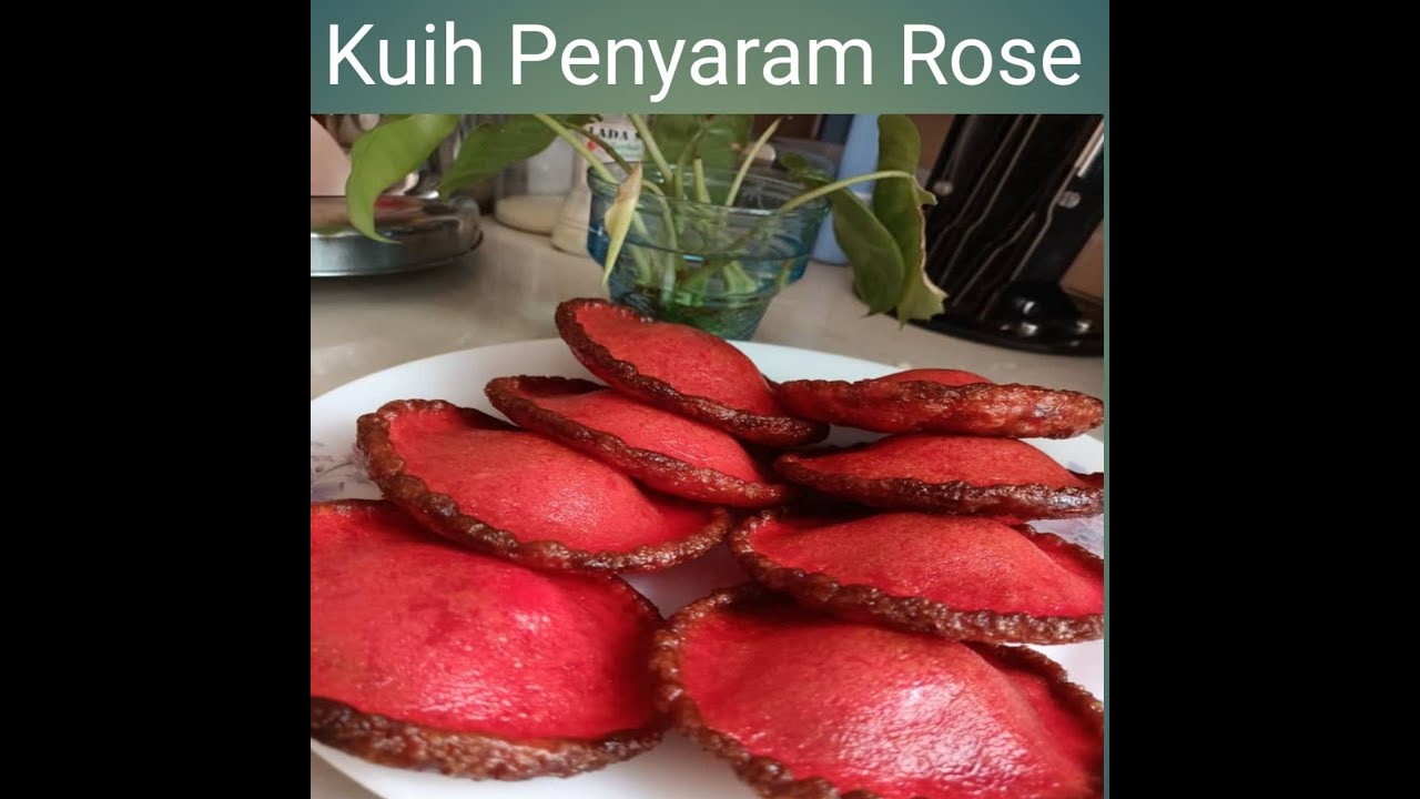 kuih penyaram rose - YouTube