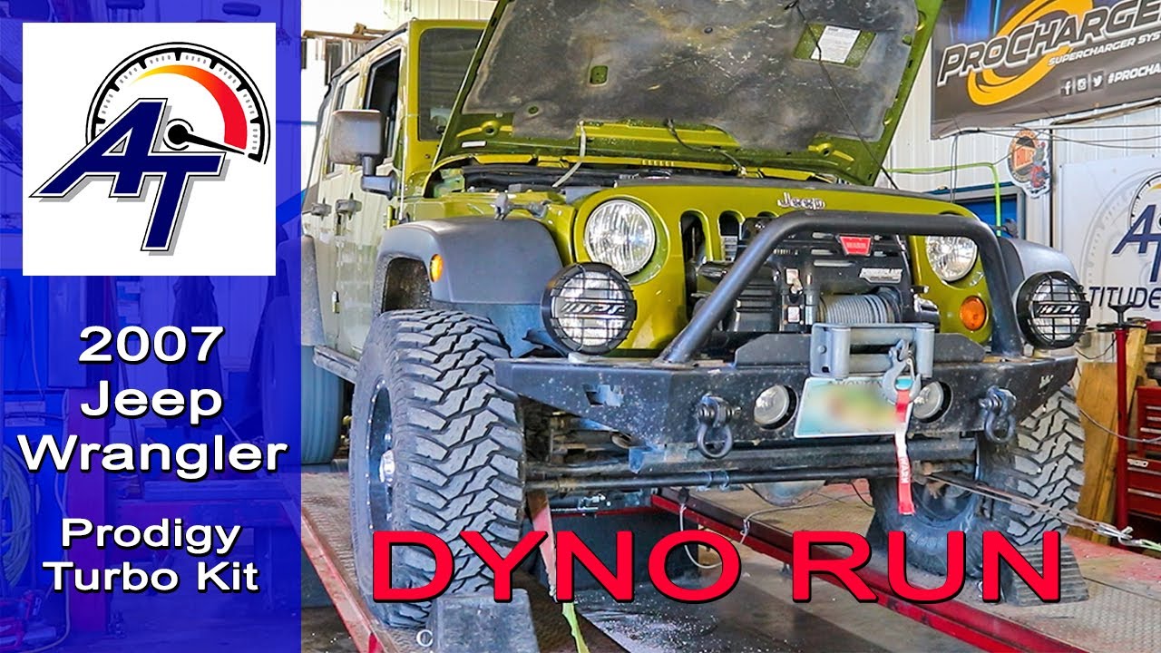 2007Jeep Wrangler Dyno Run | Prodigy Turbo Installed | Altitude Tuning ...