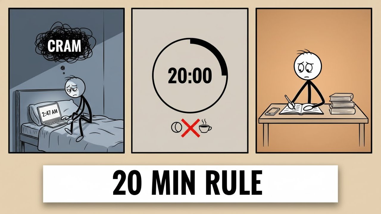 “The 20-Minute Rule That Kills All-Nighters” - YouTube