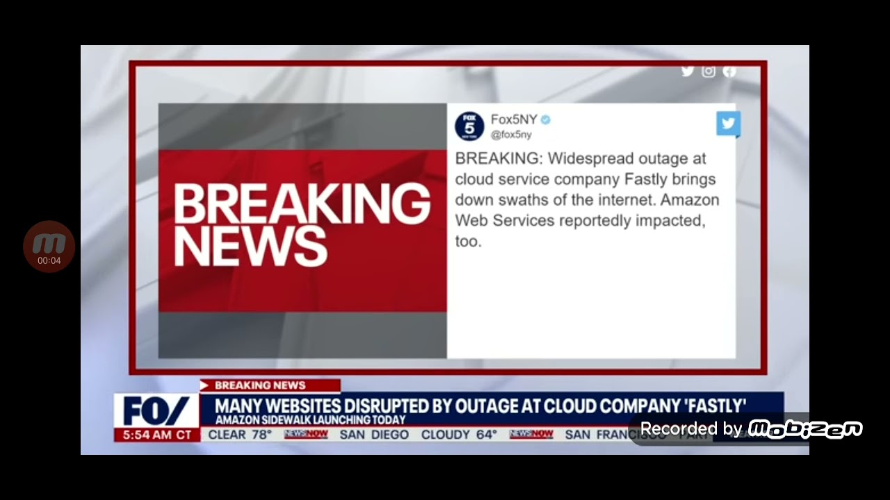 Major internet outage impacts websites Worldwide " - YouTube