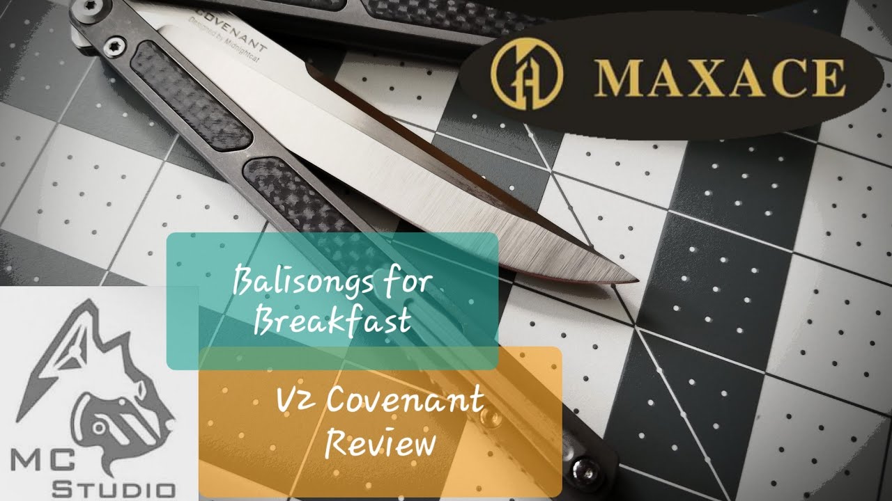 Maxace | Midnightcat Covenant V2 Balisong Review - YouTube