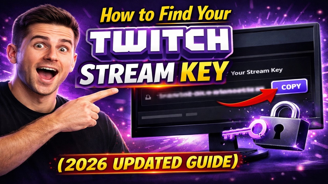 How to Find Your Twitch Stream Key (2026 Updated Guide) - YouTube