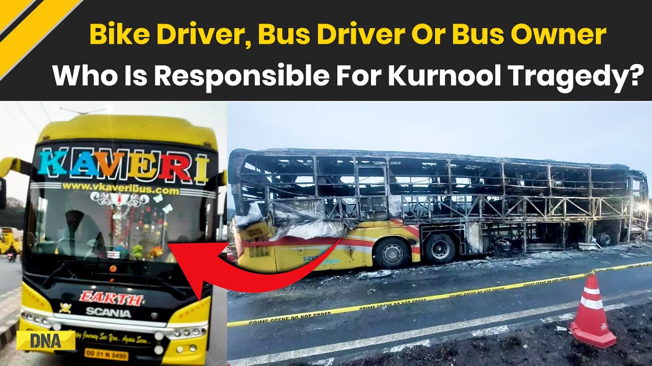 Kurnool Bus Fire: Bus Owner Claims Bus Is Fit, Witnesses Blame Driver ...