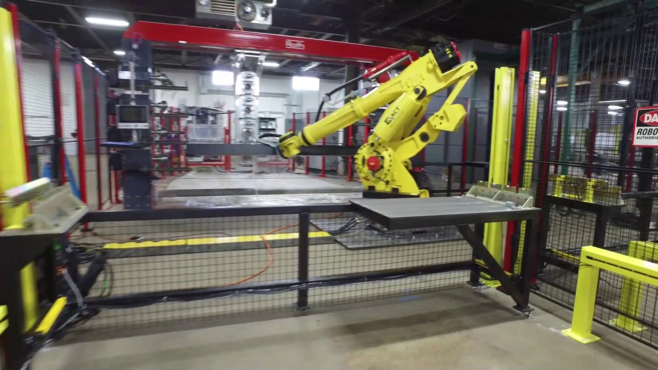 GIANT Robot Makes Carbon Fiber Parts | Exact Automation - YouTube