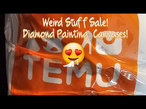 Temu Unbagging: Weird Stuff Sale! Did I Find Any Weird Diamond Painting ...