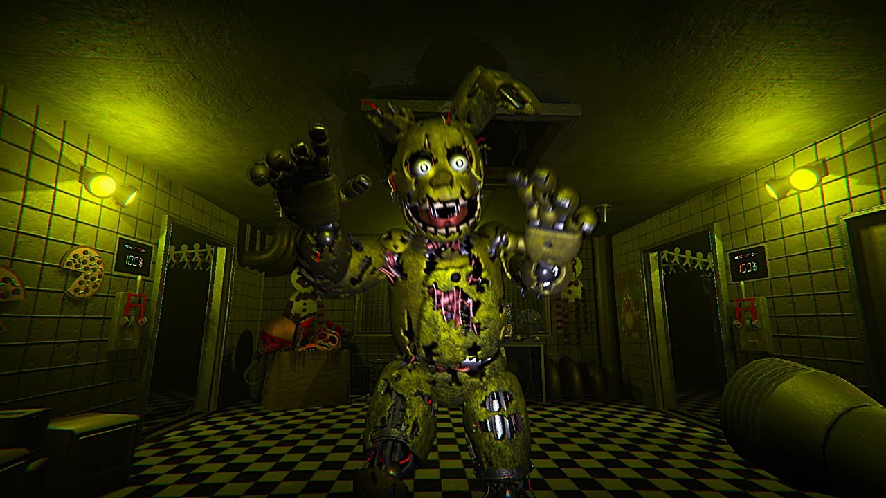Springtrap could NOT stop me. (The glitched attraction) - YouTube