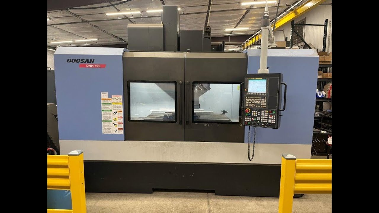 Doosan DNM 750 Vertical Machining Center - MC# 604743 - YouTube