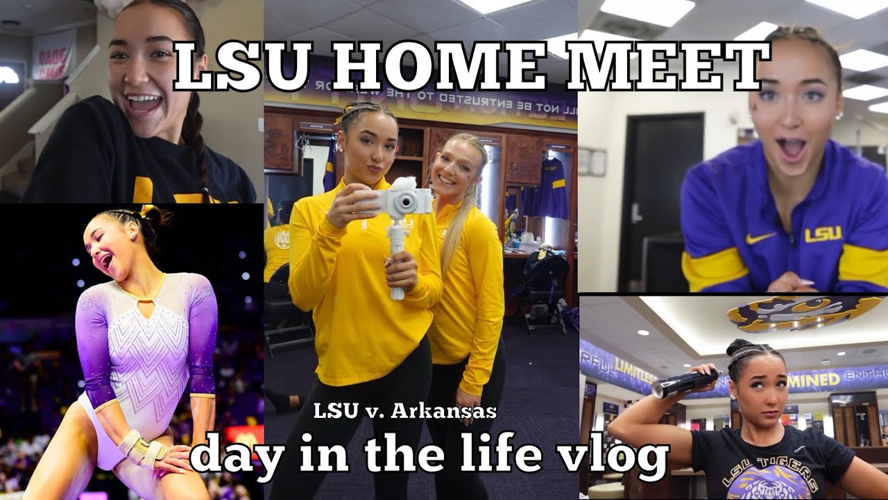 MEET DAY VLOG! LSU v. Arkansas - YouTube
