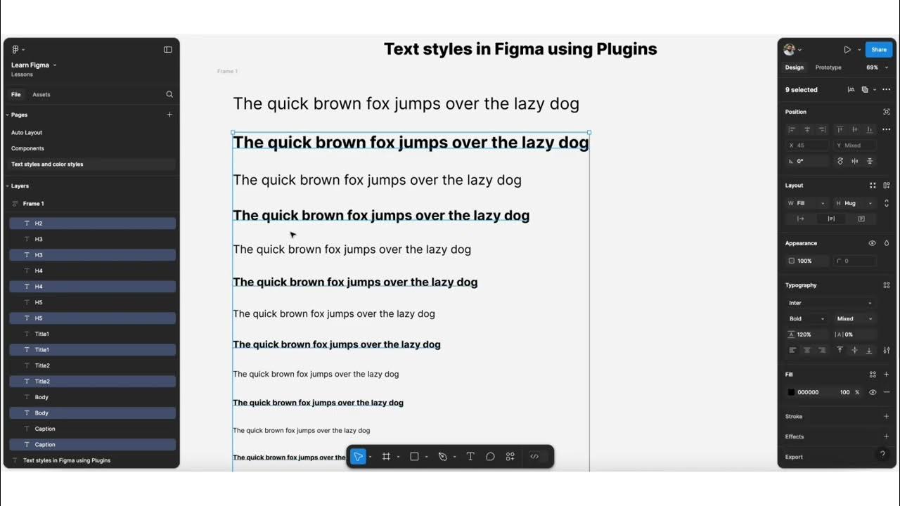 How to Create Text styles Quickly in figma 2024? - YouTube