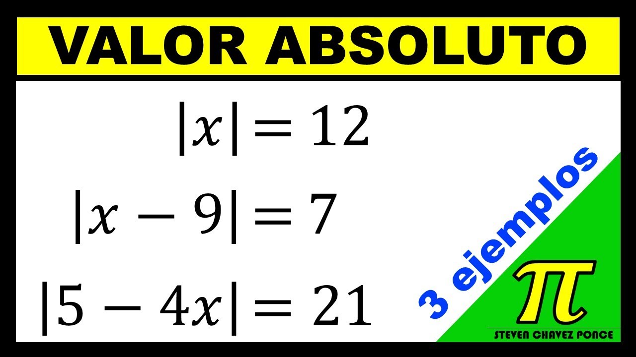 Valor Absoluto | ecuación con valor absoluto | ejercicios resueltos ...